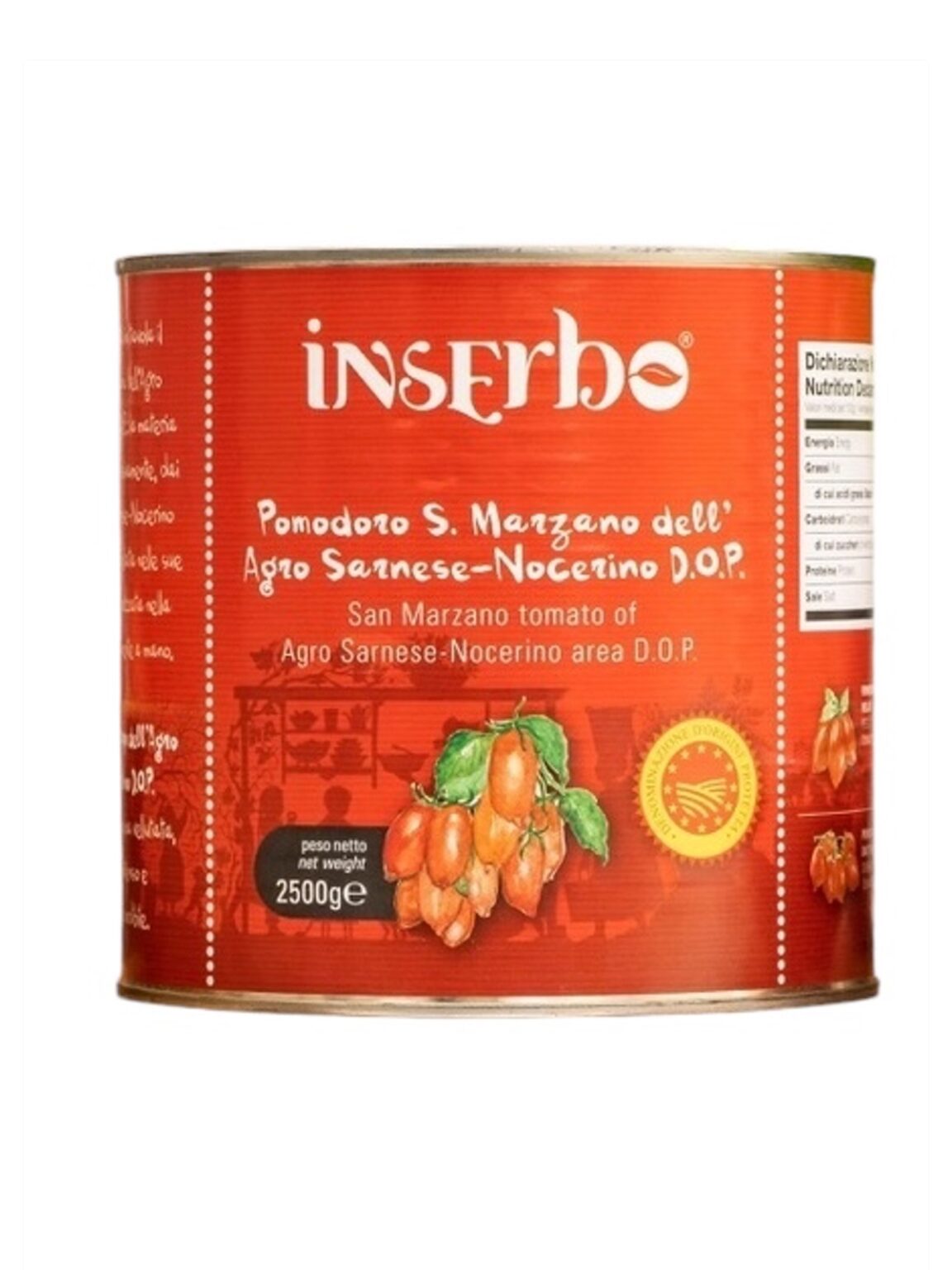 Inserbo San Marzano tomatoes DOP 2500g tin - Lario